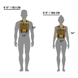 TORCH EDC Commuter Backpack V2 – MOLLE Daypack | DESERT – TORCH EDC Gear